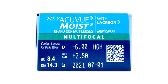 1-Day Acuvue® Moist Multifocal, 30 pack | Contacts Direct