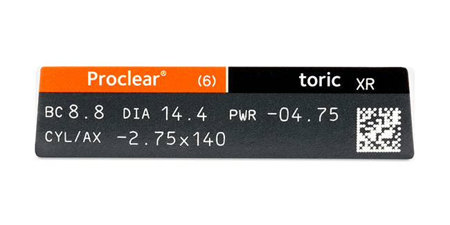 Proclear Toric XR, 6 pack | Contacts Direct